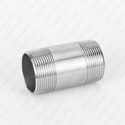 China BSPT, BSPP, NPT, PS, DIN, G Stainless Steel Barrel Nipple Union Type Male SS Double Pipe Nipples for sale