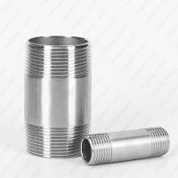 China Black, Electric Galvanized, Stainless Steel Barrel Nipple Union Type Male SS Double-End Pipe Nipples for sale