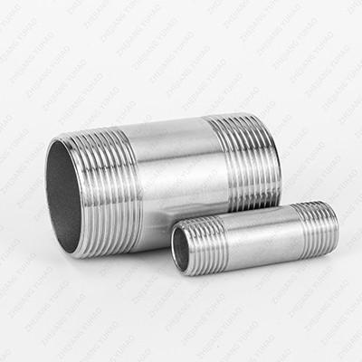 China Stainless Steel Male Barrel Nipple 316 304 Carbon BSPT NPT for sale
