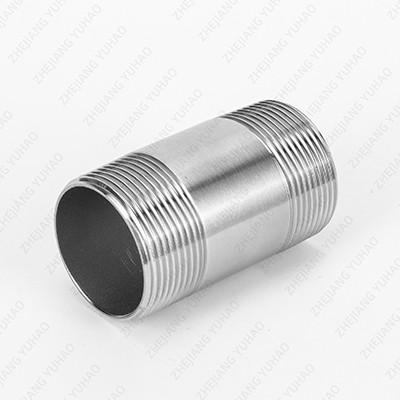 China Stainless Steel Male Threaded Barrel Nipple 316 304 BSPT NPT for sale