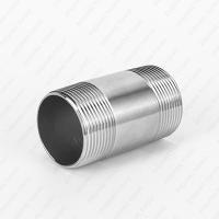 China 316, 316L, 304, 304L Equal Stainless Steel Barrel Nipple Union Type Male SS Double-End Pipe Nipples for sale
