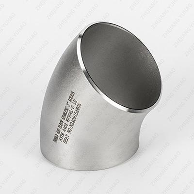 China 304 304L 316 316L Stainless Steel 45 Degree Elbow BW Pipe Fittings for sale