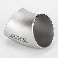 China DN10-DN900 Stainless Steel 45 Degree Elbow Butt Welding Pipe Fittings With Bright Finish In DIN ANSI JIS ASME Standard for sale