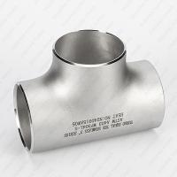 China Sandrolling Sandblasting SS Welded Tube Stainless Steel Butt Welded Pipe Fittings Equal Tee for sale