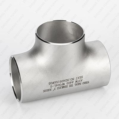 China Sandrolling Sandblasting SS Welded Tube Stainless Steel Butt Welded Pipe Fittings Equal Tee for sale