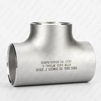 China ASME B16.9 WP304 WP304L Stainless Steel Equal Tee Butt Welding Pipe Fitting 1/2-4 Inch for sale