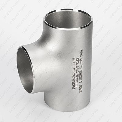 China Sandrolling Sandblasting Stainless Steel Equal Tee Butt Welded Pipe Fittings For Round Section DN5-DN1200 for sale