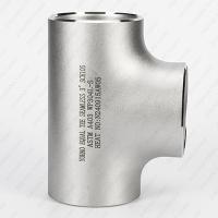 China ASME B16.9 WP304 WP304L Stainless Steel Equal Tee Butt Welding Pipe Fitting 14-24 Inch for sale