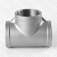 China Stainless Steel Female Thread Tee Fitting 316 304 Carbon BSPT NPT for sale
