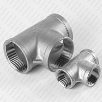 China Stainless Steel Female Thread Tee Fitting 316 304 Threaded Socket Welded for sale