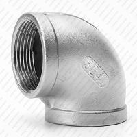 China Stainless Steel 90 Degree Female Thread Elbow DIN ISO GB ANSI BS JIS for sale