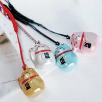 China Japan cartoon character bell Lucky Cat Metal bell keychain bell for sale