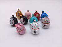 China Japan cartoon character bell Lucky Cat Metal bell keychain bell for sale