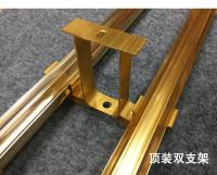 China aluminum home decoration single and double curtain pole rods bracket for sale