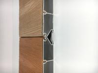 China New Design Moisture-proof Aluminum Alloy Flooring Profile with Wood Grain Surface for Outdoor Garden Corridor Floor for sale