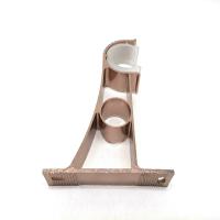 China Anodized extrusion decorative durable single aluminium curtain pipe pole brackets for sale