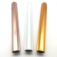 China Elegant Design Custom Length Double Curtain Rods Aluminum Alloy Curtain Metal Rod Poles for sale