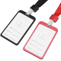 China costom color aluminum alloy id card holder metal name card holder for sale