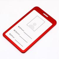 China costom color aluminum alloy id card holder metal name card holder for sale