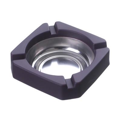China Cheap Square Custom Printing Plastic Stainless Decorative Ashtray for sale