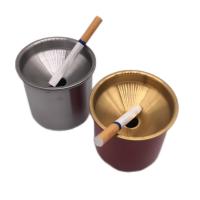 China Mini Convenient Stainless Steel Fashion Ashtray Car ashtray for sale