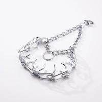 China modern style stainless steel dog collar chain pet training chain dog collar for sale