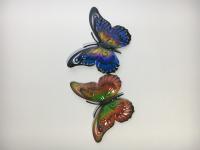 China Wholesale Metal Butterfly Wall Art Home Decoration Garden Hanging Decor for sale