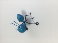 China DIY Metal Ant Patio Craft Yard Outdoor Hanging Home Decor Ornament Fairy Garden Living Room Wall Art Sculptures for sale