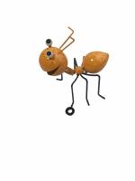 China Metal Yard Art Garden Decorative Cute Ant Outdoor Wall Sculptures for sale