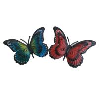 China Unique 3D Butterflies Wall Hangings Medium Size Metal Art for Indoor and Outdoor Decor for sale