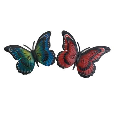 China Unique 3D Butterflies Wall Hangings Medium Size Metal Art for Indoor and Outdoor Decor for sale