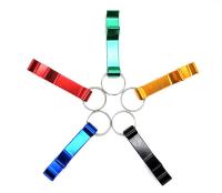 China Wholesale aluminum alloy bottle opener keychain  metal beer bottle opener keychain for sale