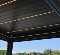 China Louvered Pergola Pergola Design Motorized Aluminium Modern OutdoorAluminum Pergola Powder Coated for sale