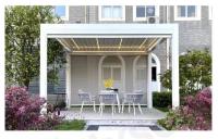 China Louvered Pergola Pergola Design Motorized Aluminium Modern OutdoorAluminum Pergola Powder Coated for sale