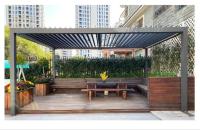 China Louvered Pergola Pergola Design Motorized Aluminium Modern OutdoorAluminum Pergola Powder Coated for sale