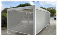 China Outdoor Motorized Aluminium Pergola with Custom Bioclimatic Design and LED Lights for sale