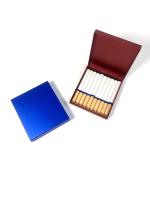 China new simple style aluminum alloy cigarette case wholesale custom logo high quality tobacco cases for sale