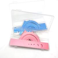 China New Design Metal Ruler Set Math Set Includes Protractor Triangle Rulers Straight Rulers For School for sale