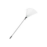 China Telescoping Stainless Steel Rake Collapsing Garden and Leaf Rake with Extendable Handle for sale