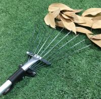 China Telescoping Stainless Steel Rake Collapsing Garden and Leaf Rake with Extendable Handle for sale