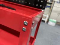 China 3 Tiers Solid Metal Rolling Tool Cart Trolley Utility Cart with Wheels for Workshop and Garage for sale