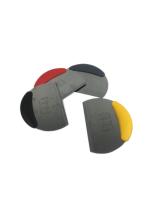 China Different Colors PP Handle Half Round Shape Dough Scraper  Cutter with Scale Stainless Steel Dough Scraper for sale