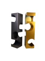 China Creative and high quality geometric shape wine rack display metal wine holder decor for sale