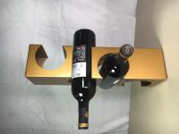 China Creative and high quality geometric shape wine rack display metal wine holder decor for sale