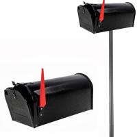 China 48.5*18*22.5cm Size Modern Style Stand US Mailbox Outdoor Aluminum Metal Mailbox for sale