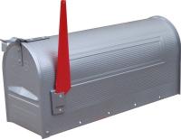 China 48.5*18*22.5cm Size Modern Style Stand US Mailbox Outdoor Aluminum Metal Mailbox for sale