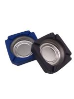 China 9*9*3cm Modern Design Multi-Functional Stainless Steel Ashtray for Car Custom Logo for sale