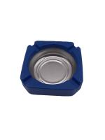 China 9*9*3cm Modern Design Multi-Functional Stainless Steel Ashtray for Car Custom Logo for sale