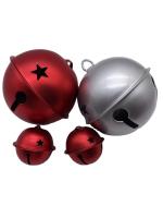 China Custom size Christmas decoration bell iron metal jingle bells big Christmas bell for sale