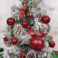 China White Red  metal Christmas bell ornament Christmas hanging bells for sale